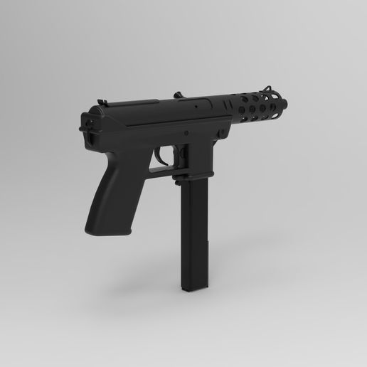 Archivo OBJ TEC-9 Semi-automatic pistol 🔫 ・Plan para descargar y ...