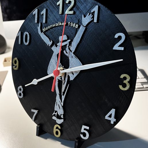 Free STL file MJ Moonwalk clock 🕰️ ・3D printable design to download・Cults