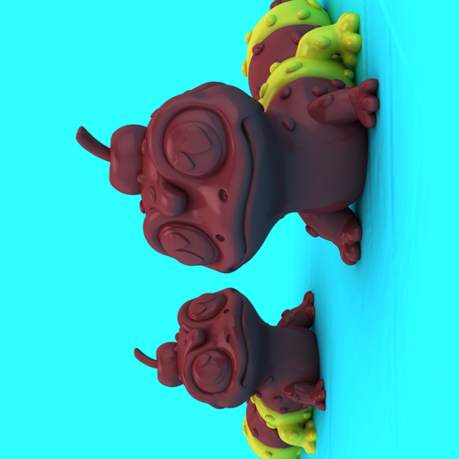 🐛 ChocoBerry Caterpillar Cute Cartoon Creature Printable Toy・ STL File ...