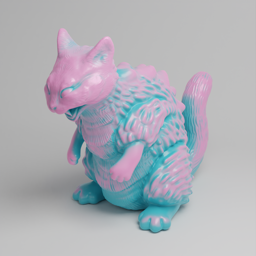 🐱 CATZILLA・ STL File for 3D printing・Cults
