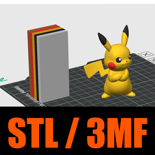 STL file PIKACHU - POKEMON (3MF/STL) 🐉 (3MF)・3D printing template to ...