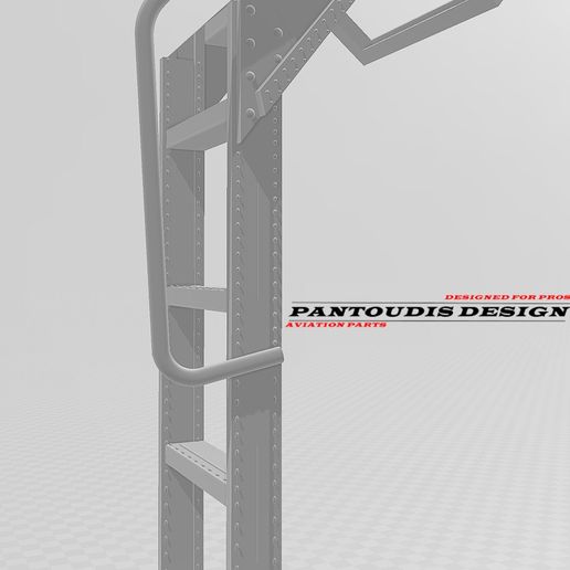 🪜 F-16C Fighting Falcon / Boarding Ladder・ STL File for ・Cults