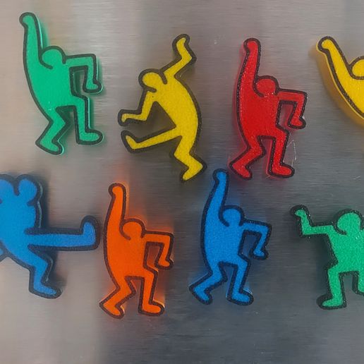 3MF file keith Haring_2 🧲 ・3D printer model to download・Cults