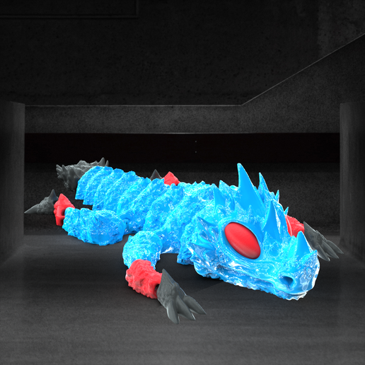 STL file Flexi Rock Dragon 🪨 ・3D printable model to download・Cults