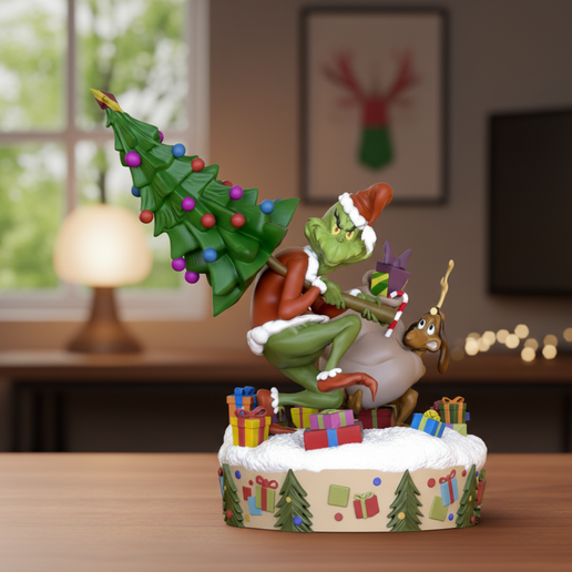 🎄 Grinch Christmas Diorama | Max & Christmas Tree | Highly Detailed ...