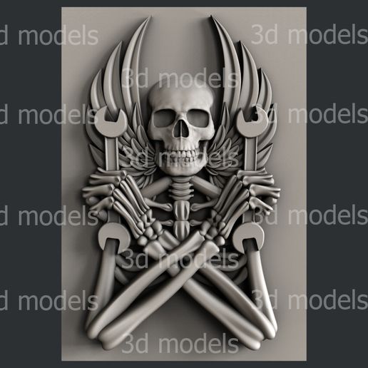 💀 Skull・ STL File for 3D printing・Cults
