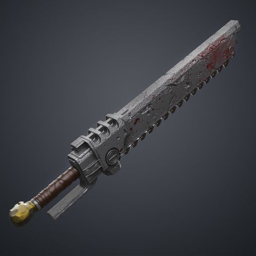 🛰 Chainsword - Space Marine Cosplay Prop・ 3D File for 3D printing・Cults