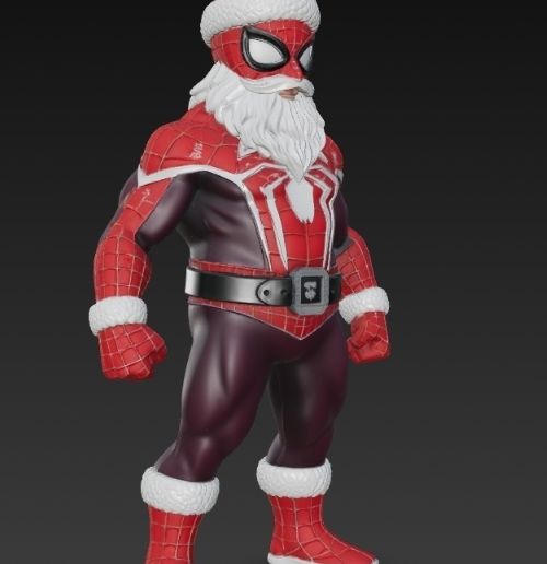 🎅 Spidey Santa・ STL File for 3D printing・Cults