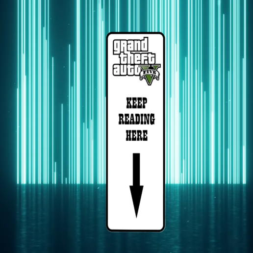 🔖 GTA V SIGNET / BOOKMARK・Fichier 3D pour Impression 3D・Cults