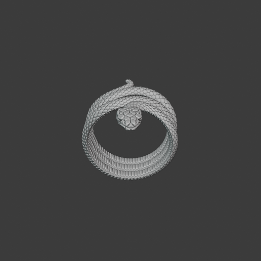STL file Snake Ring 3D Model – Mythical Snake Jewelry Design 🐍 ・3D ...