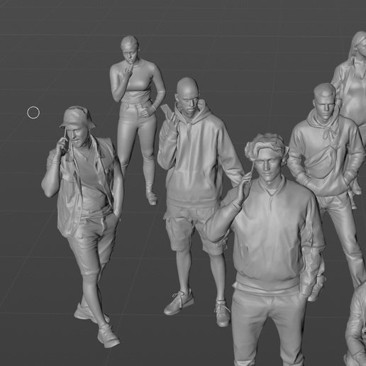 🗺️ 1/64 group portrait of a large group of people 3D digital model・ STL ...