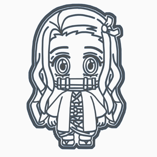 🍪 NEZUKO 6 CUTTER COOKIE ANIME DEMON SLAYER'S / KIMETSU NO YAIBA・ STL ...