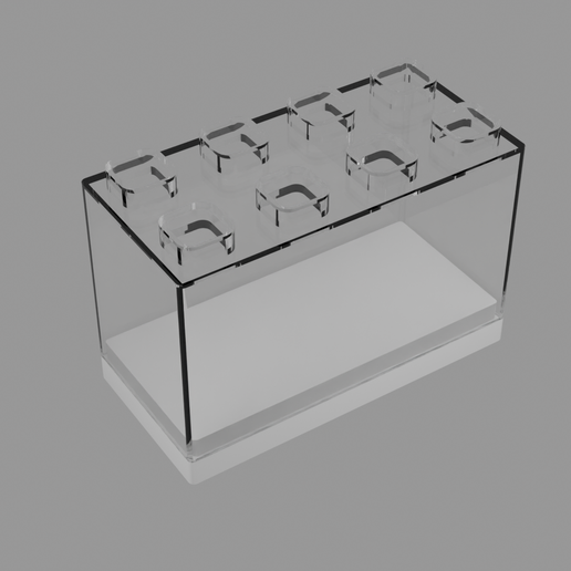 Free STL file Lego Style Display Box 3D Model 📦 (OBJ)・3D printable ...