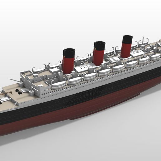 🌊 S.S. PARIS (1916/1929) ocean liner printable model - full hull and ...