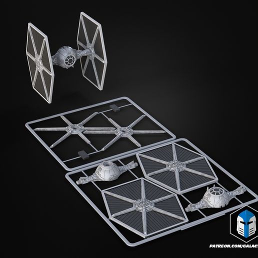 👔 Tie Fighter Vehicle Kit Card - 3D Print Files・ 3D File for 3D ...