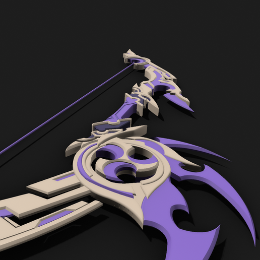 STL file Genshin Impact Thundering Pulse Bow Prop ( 1/1 Scale ) 🏹 ...