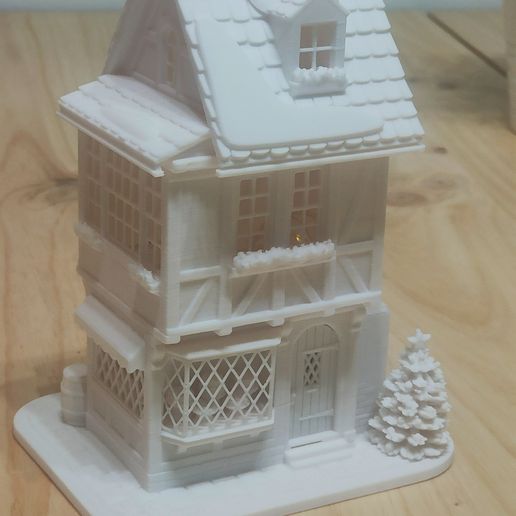 3D printable Christmas house village 3D printed Christmas • made with ...