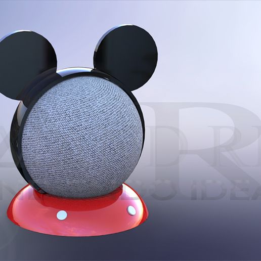 🐁 BASE FOR ALEXA, ECHO DOT 4, ECHO DOT 5, mickey mouse・ STL File for 3D ...