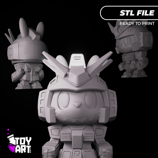 🤖 Labubu Gundam Armor Fusion - STL Collectible Model・ STL File for 3D ...
