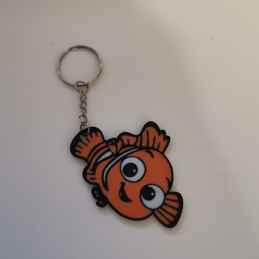 🗝️ Nemo multicolor keychain・Free STL File for ・Cults