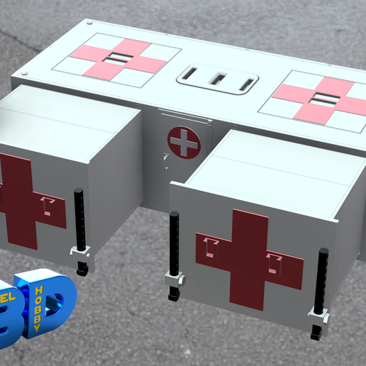 ⚕️ Mobile Medical Unit・ 3D File for 3D printing・Cults