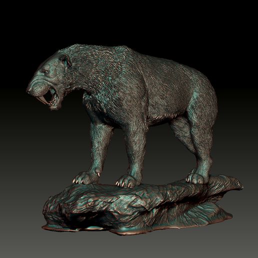 🗿 Smilodon populator for 3D printing・ 3D File for 3D printing・Cults