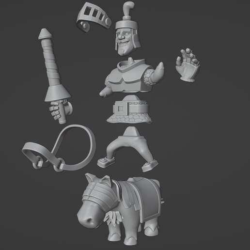 STL file Figure of Prince in Clash Royale・3D printing design to download・Cults