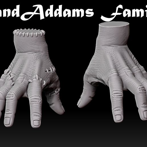 Thing Hand Addams Family・ STL File for 3D printing・Cults