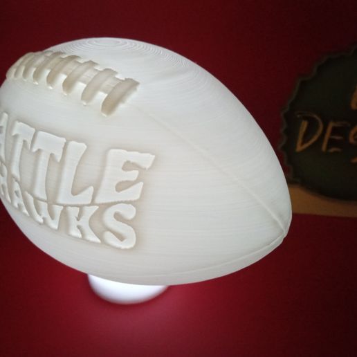 STL file Seattle Seahawks 3D WAVE NFL FOOTBALL TEALIGHT 🌊 ・3D print ...
