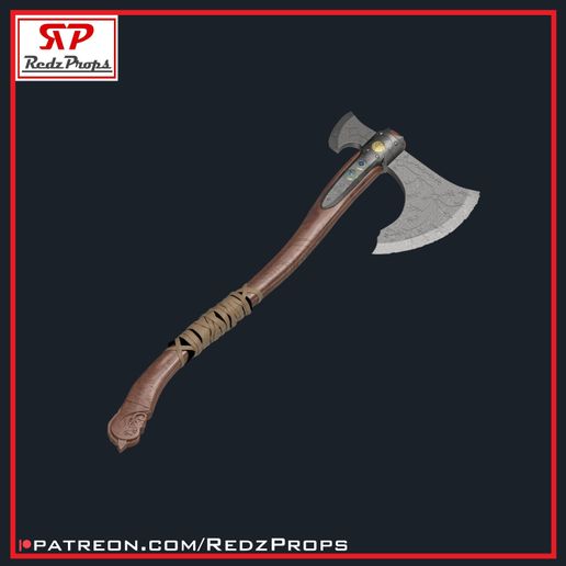 🪓 Leviathan Axe Cosplay Prop・ 3D File for 3D printing・Cults
