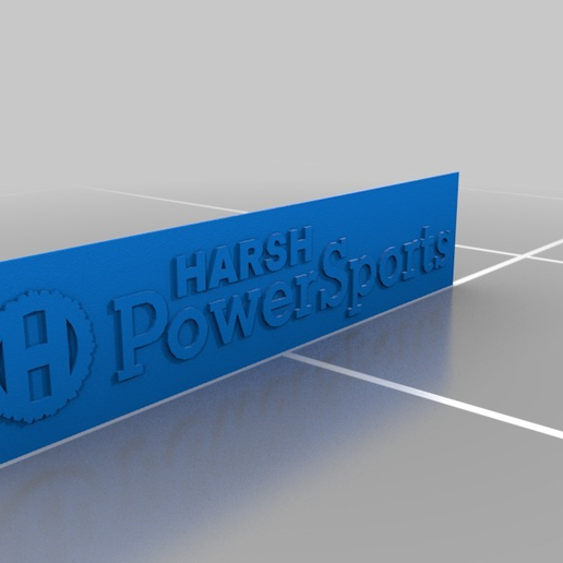 🚩 Harsh PowerSports Logo・Free 3D File for ・Cults