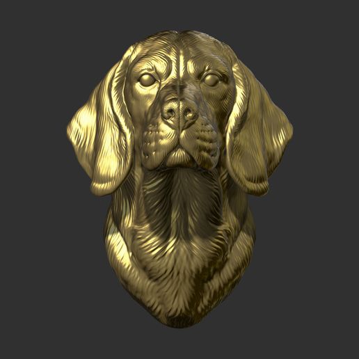🐕 Beagle dog bust・ STL File for 3D printing and CNC machining - Laser ...