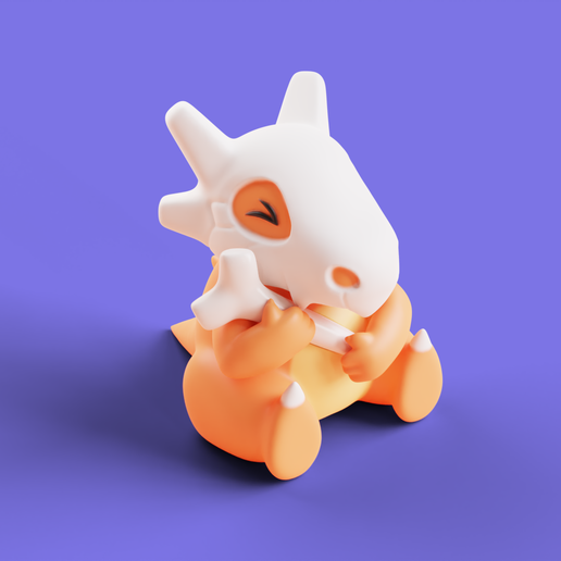 STL file Pokemon Cubone Character 🐉 ・Template to download and 3D print ...