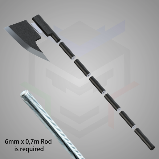🪓 Denji's Axe - Chainsaw Man・ 3D File for 3D printing・Cults