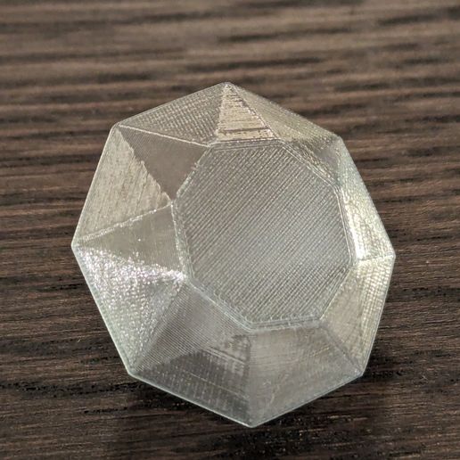 💎 Gemstone / gem / brilliant - modified octagon cut・ STL File for 3D ...