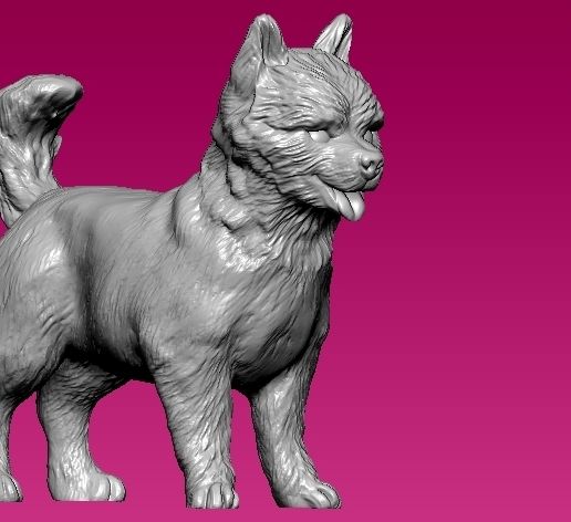 STL file Tsuki Dog model - 3D print 🐕 ・3D print model to download・Cults