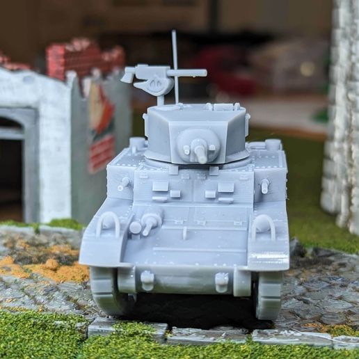 🔫 Stuart M3A1 (M3L) with sponson gun (US, WW2, Lend-Lease)・ 3D File for ...