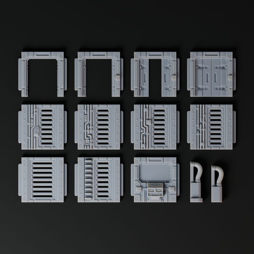 🎲 Zone Arctanis: Bulkheads (The Generator)・ 3D File for 3D printing・Cults