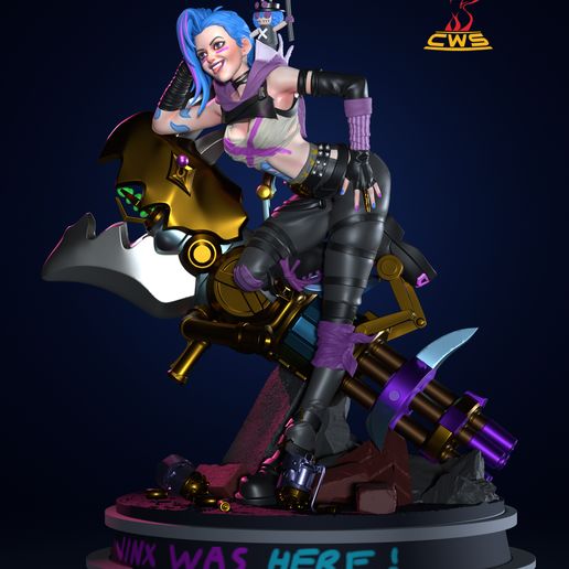 👾 JINX ARCANE 3D Pringting・ 3D File for 3D printing・Cults