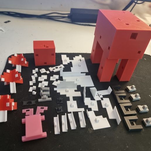 🧒 Minecraft Mooshroom・Free 3D File for ・Cults