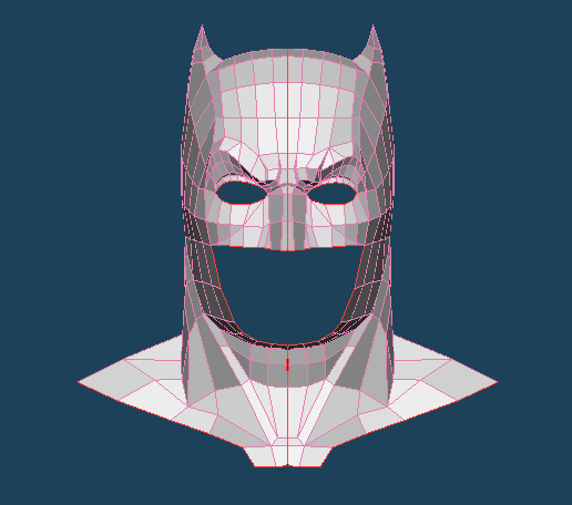 🦸‍♂️ BATMAN V SUPERMAN (2016) BATMAN COWL (STANDARD SUIT) LOW-POLY・ OBJ ...