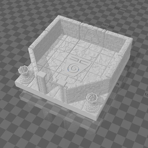 Free 3D file Basic Earth Shrine (Dungeon Blocks compatible) 🌍 ・3D print ...