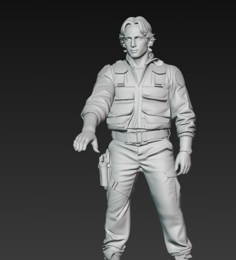 🌆 stargate sg1 figure daniel jackson push dhd position・ STL File for 3D ...