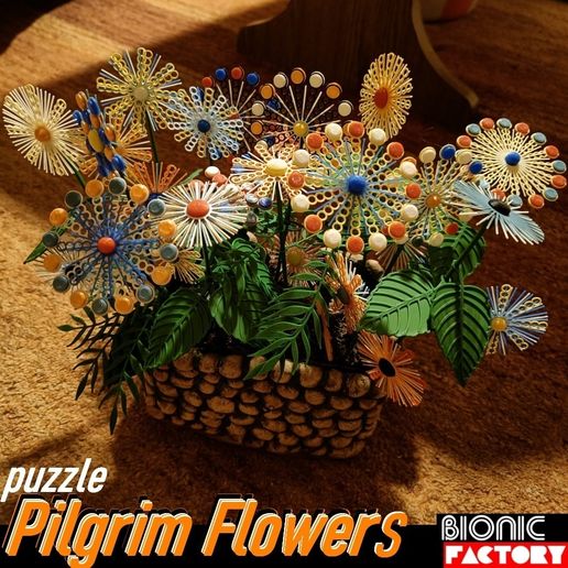 💐 PILGRIM FLOWERS・ STL File for 3D printing・Cults
