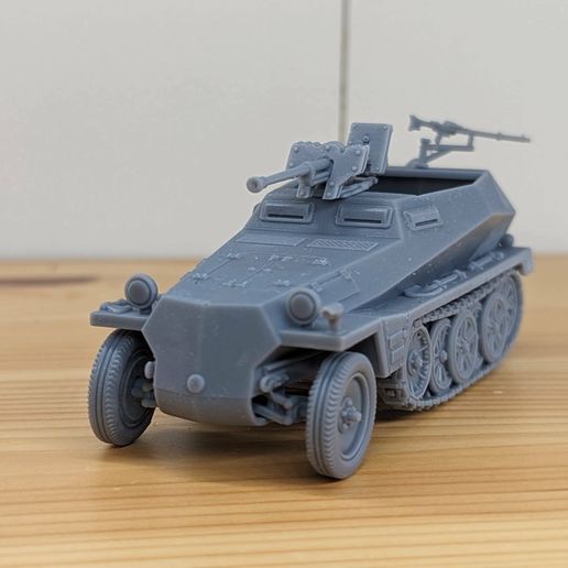 🇩🇪 Half-track Sd.Kfz.250/11 Schwerer Panzerbüchse 41 + Crewmen (Germany ...