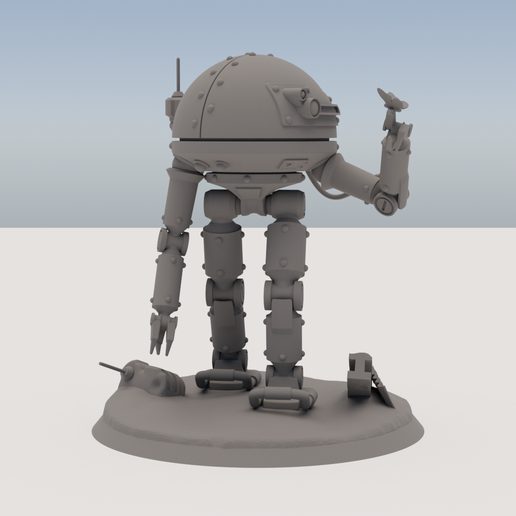 🦋 Butterfly loving robot・Free STL File for 3D printing・Cults