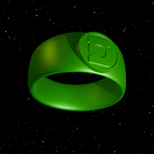 🏮 Anillo Linterna Verde・Archivo STL para Impresión 3D・Cults