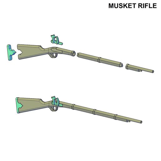 STL file EVOLUTION OF WEAPONS - MINIATURE RIFLES 🔫 ・3D printer model to ...