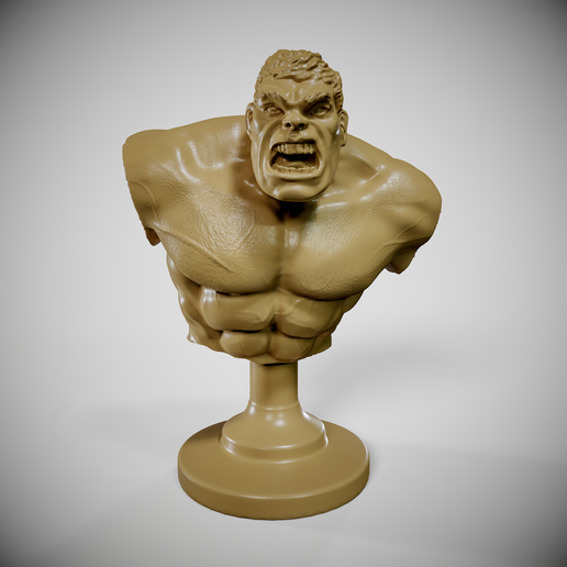 👤 Red Hulk BUST・Free STL File for 3D printing・Cults