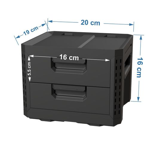 📦 StackTech Drawer Tool Box 2・ STL File for 3D printing・Cults